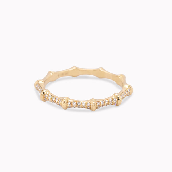 Diamond Bamboo Ring