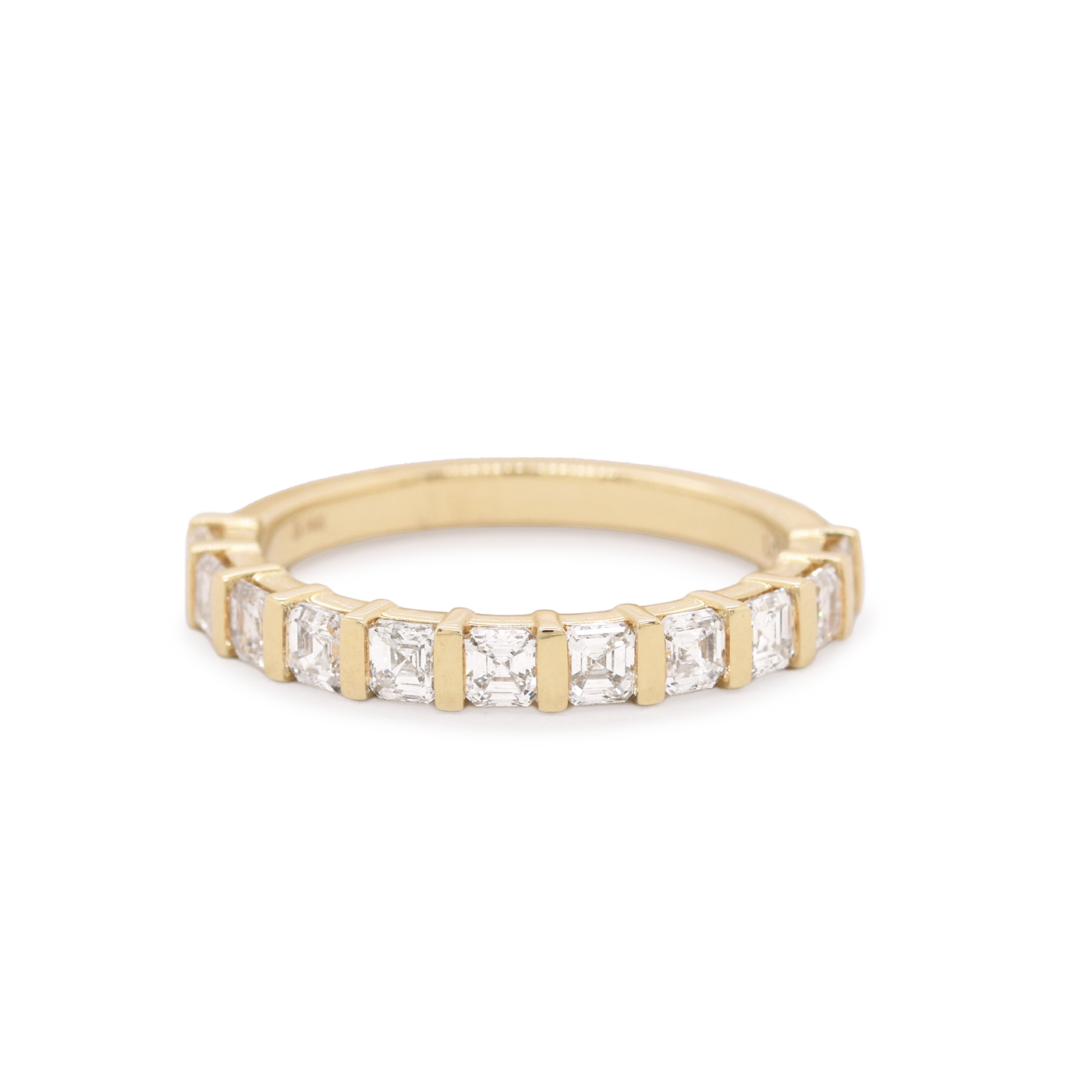 Half Eternity Asscher Lab Grown Diamond Band 1.13ct